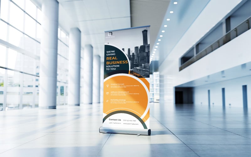 Nice Roll-up Banner Template #490173 - TemplateMonster