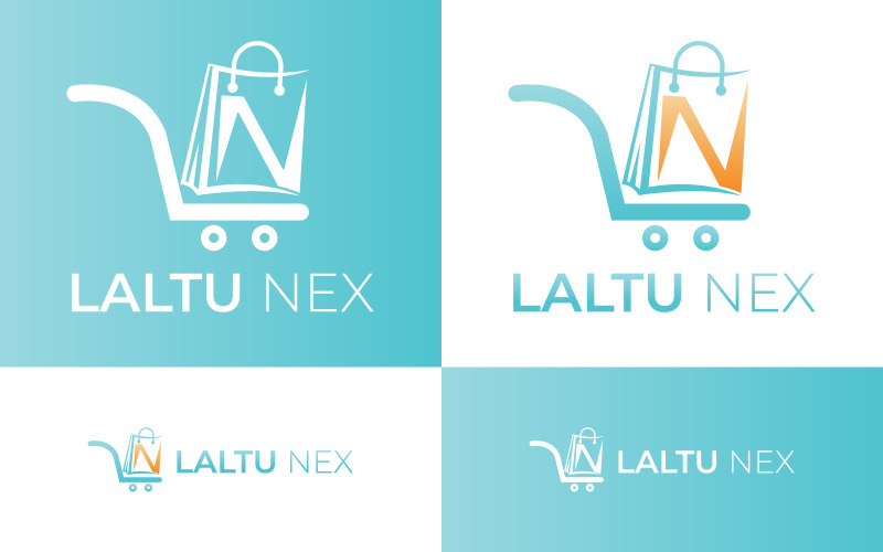 Laltu nex shopping logo template #490227 - TemplateMonster