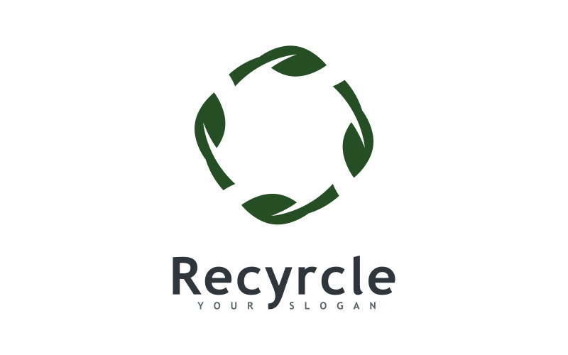 Recycle logo icon vector. recycling illustration symbol, rotation arrow ...