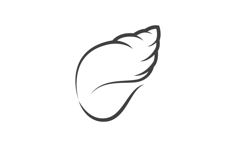 Shell strong concept logo illüstrasyon tasarım şablonu v.13