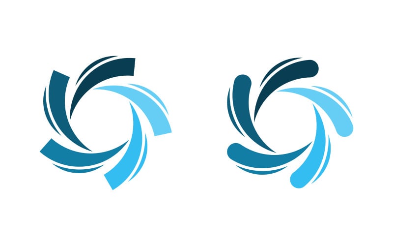 Wind Vortex Tornado symbol vector Logo illustration v.2