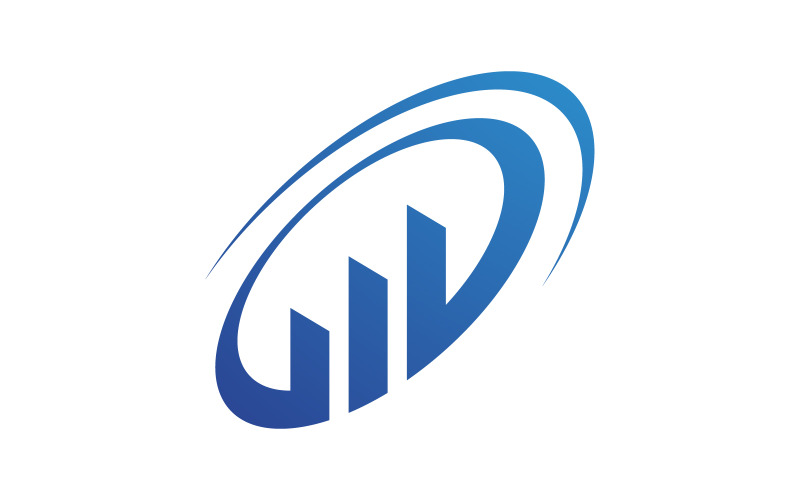 Info Graphic Business Finance Logo template icon design v.4