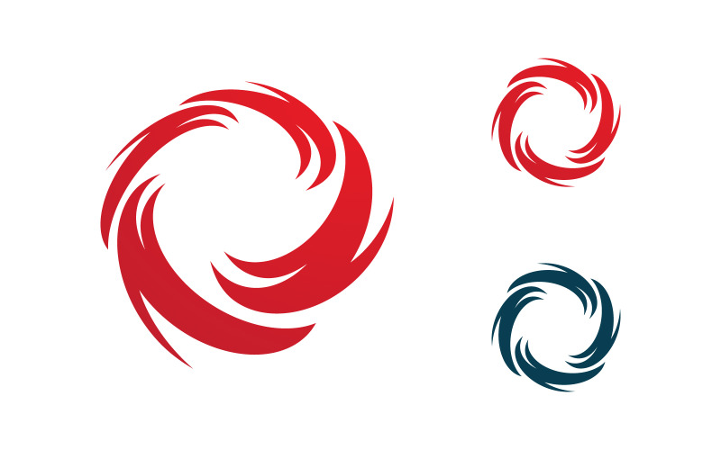 Wind Vortex Tornado symbol vector Logo illustration v.15