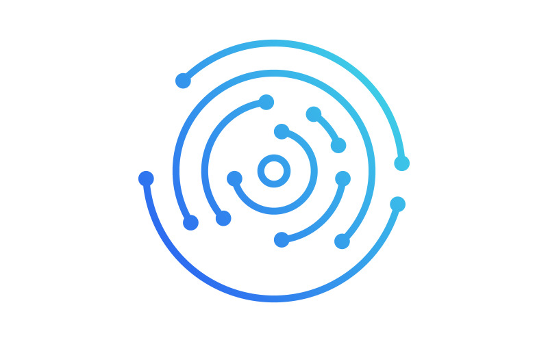 Circuit Digital Future Logo Template design v.14