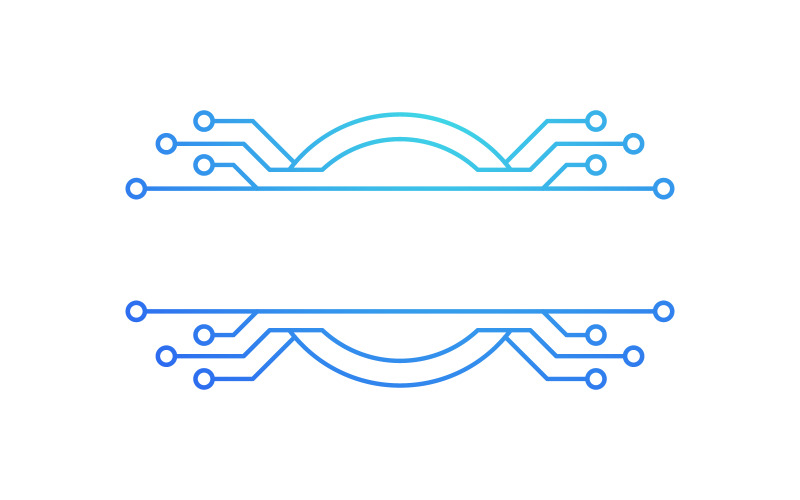 Circuit Digital Future Logo Template design v.9