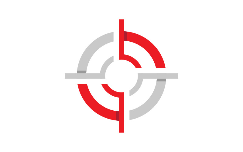 Foco ícone ilustração vetorial design Logo template v.7