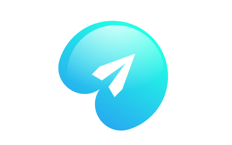 Paper plane Tour and Travel Logo Vector icon design illustration v.2