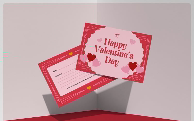 Valentines Day Greeting Card #492165 - TemplateMonster