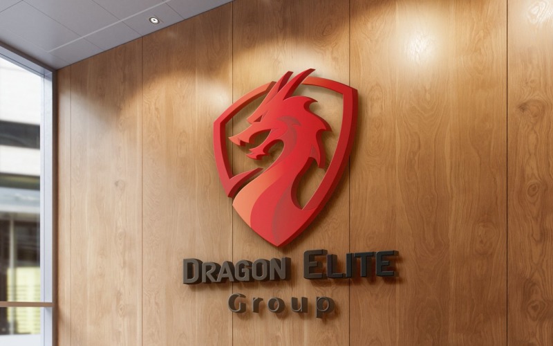Dragon Elite Group logo Tasarım Şablonu - TemplateMonster