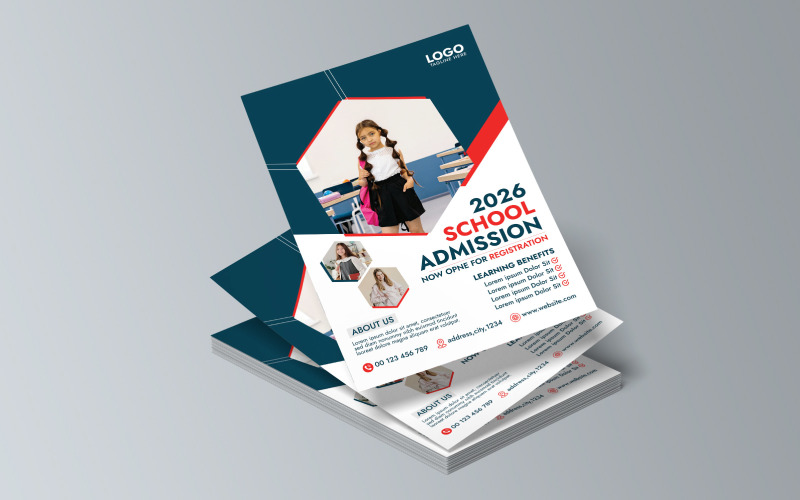 Example of a flyer poster for an educational entrance