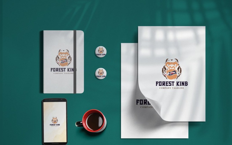 Forest King logo Design Template #492438 - TemplateMonster