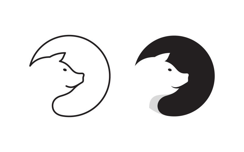 Modèle d'illustration d'icône de vecteur de symbole mignon de cochon v.2