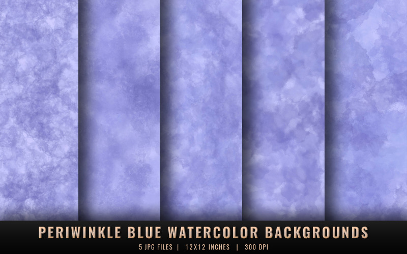 Periwinkle Blue Watercolor Backgrounds - TemplateMonster