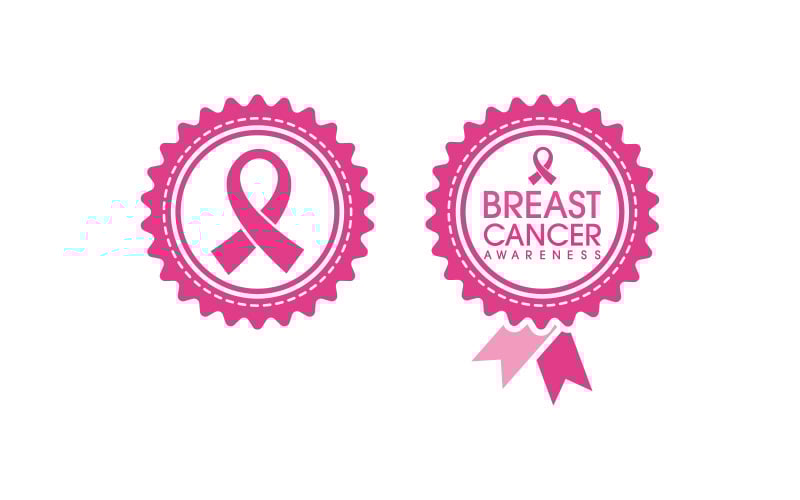 Breast cancer concept Pink ribbon event Vector illustration v.3