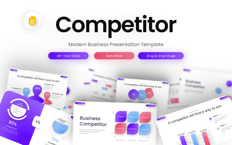 Competitor Business Section Google Slides Template