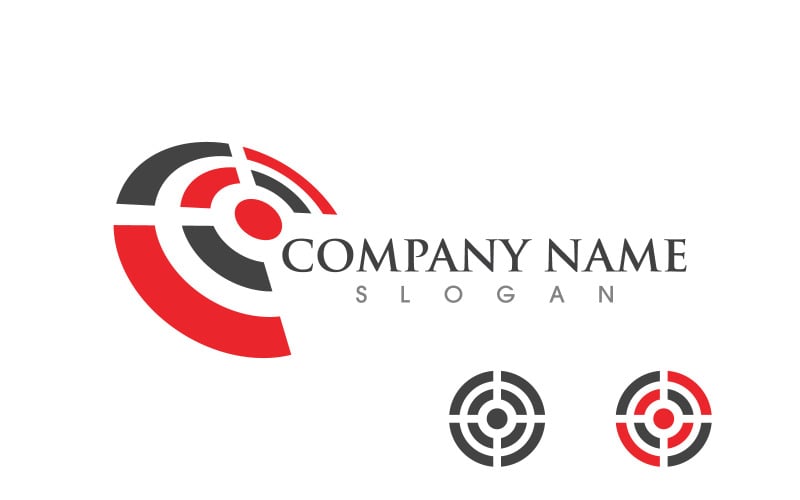 Target Goals Business icon vector illustration design template v.1