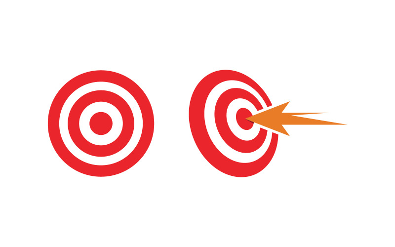 Target Goals icon vector illustration design template v.3