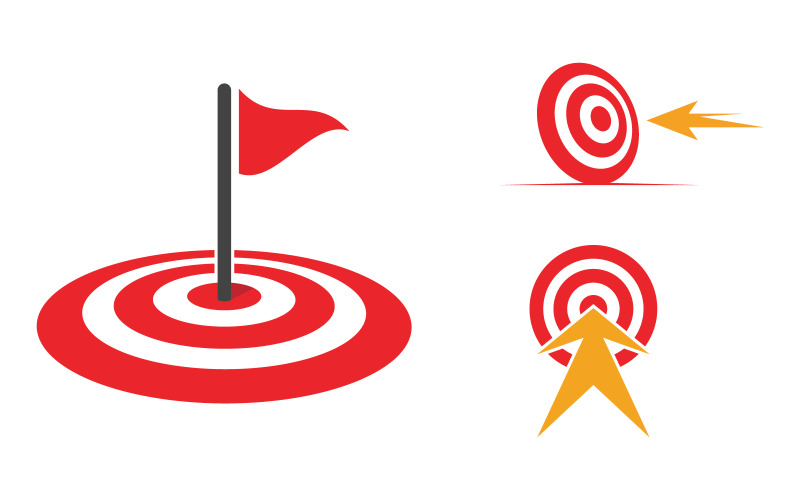 Target Goals icon vector illustration design template v.5