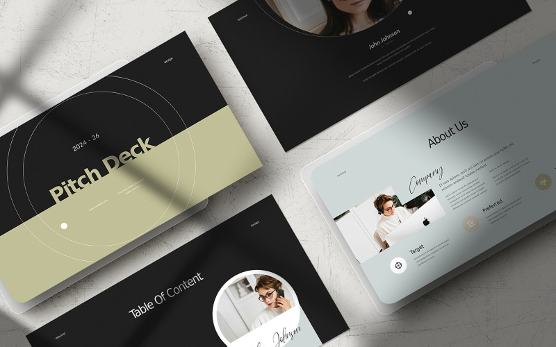 Modèle de pitch deck | InDesign #494547 - TemplateMonster