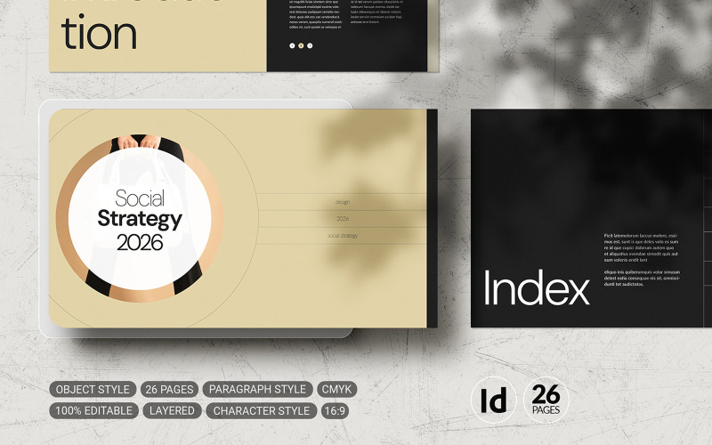 Estrategia de redes sociales (InDesign) - TemplateMonster