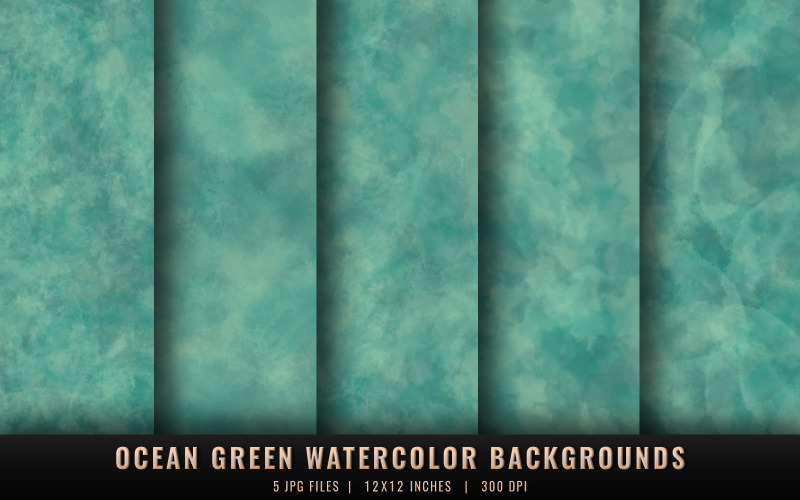 Ocean Green Watercolor Backgrounds #494734 - TemplateMonster