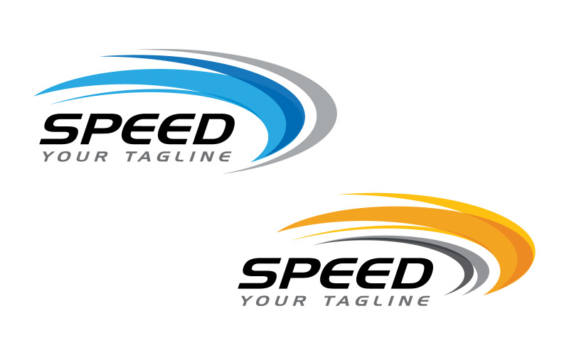 Rapid Speed faster icon logo vector design illustration template v.12