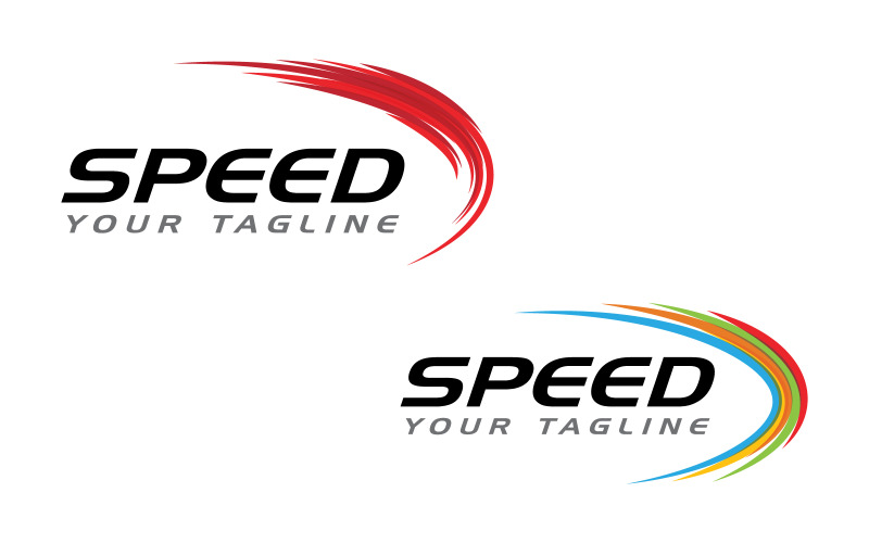 Rapid Speed faster icon logo vector design illustration template v.7