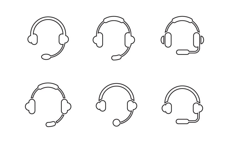 Call center Microphone icon Vector illustration v.7