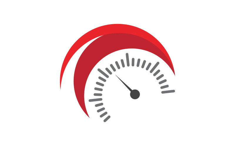 Conception d'icône de compteur de vitesse Logo illustration vectorielle v.2