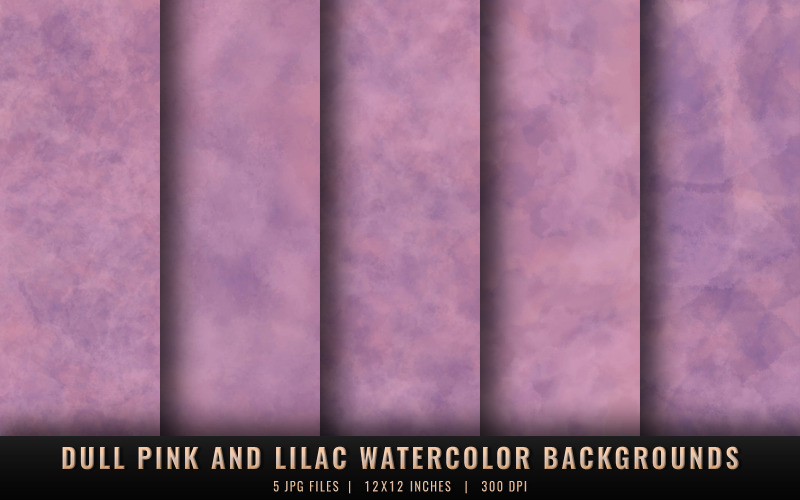 Dull Pink and Lilac Watercolor Backgrounds - TemplateMonster