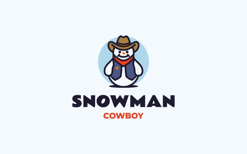 Snowman Simple Mascot Logo 26 #496271 - TemplateMonster