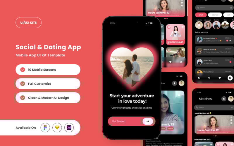 Matchify - Modern Social and Dating App UI Kit