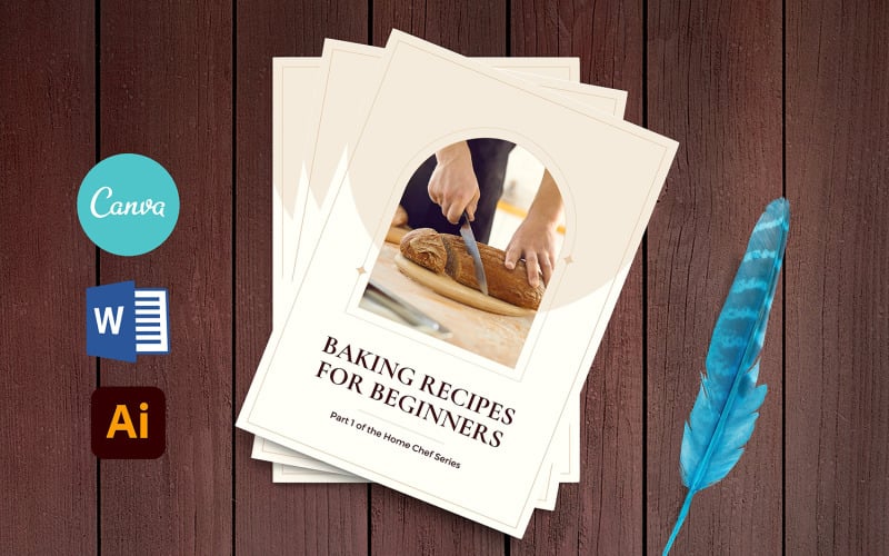 Recipe Book / Cookbook Canva #496594 - TemplateMonster