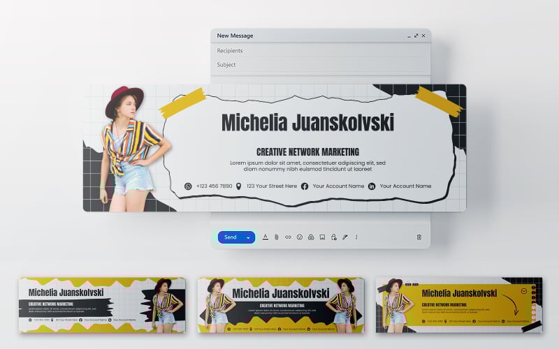 Creative Email Header Template #496775 - TemplateMonster