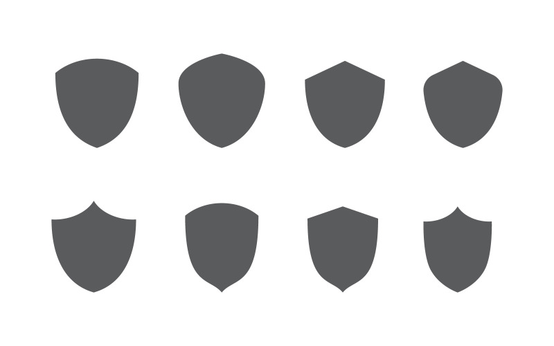 Shield save vector illustration design template v.5