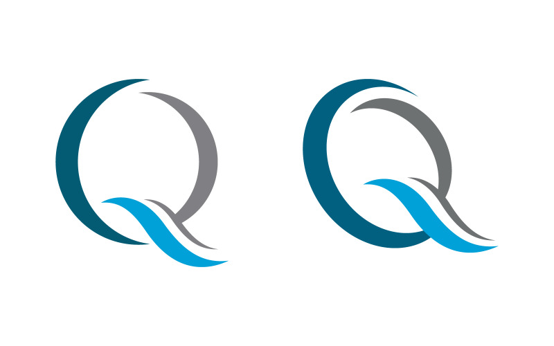 Q Letter icon Logo vector design template v.4