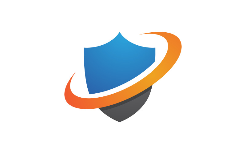 Shield save vector illustration design template v.11