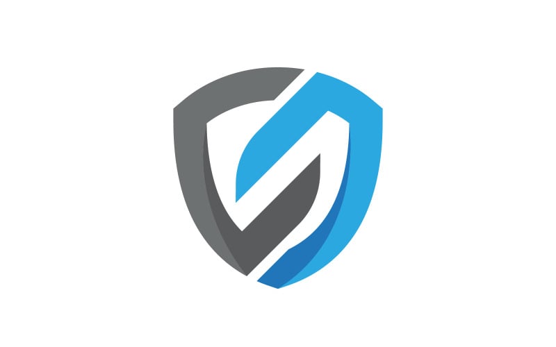 Shield save vector illustration design template v.29