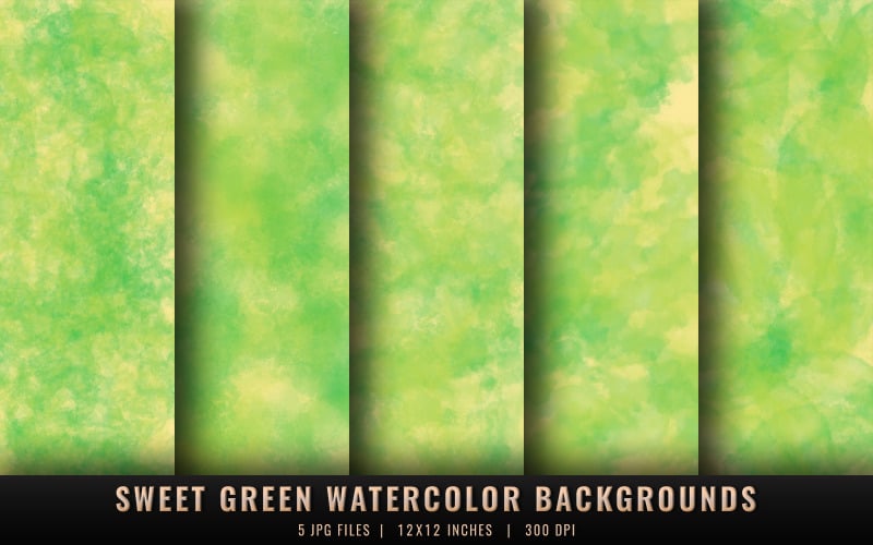 Sweet Green Watercolor Backgrounds #497460 - TemplateMonster