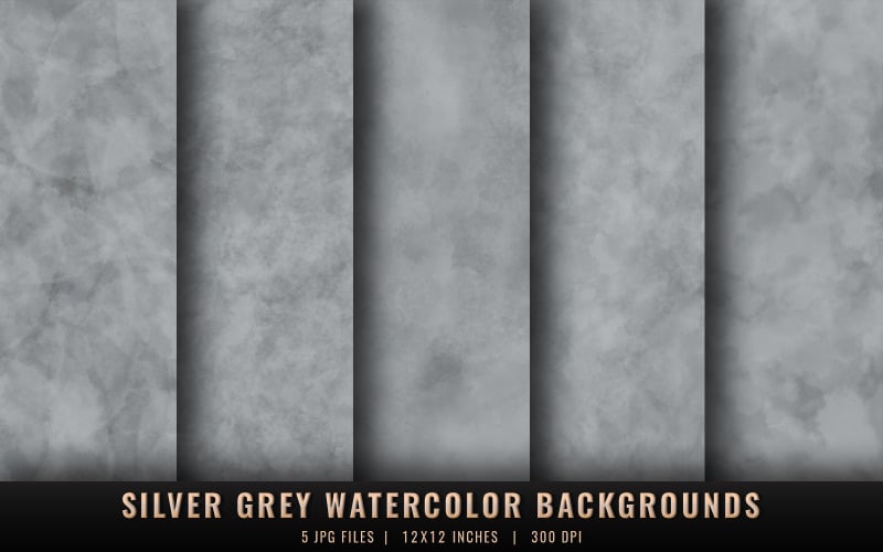 Silver Grey Watercolor Backgrounds #497676 - TemplateMonster