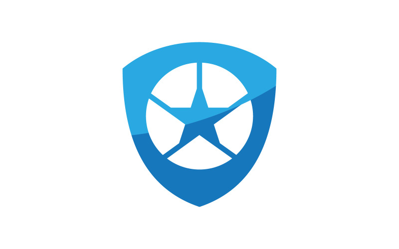 Shield Protect security vector illustration design template v.1