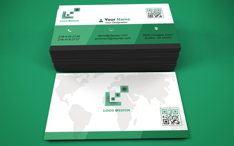 Multipurpose Business Card Template - E-card - Visiting Cards 783