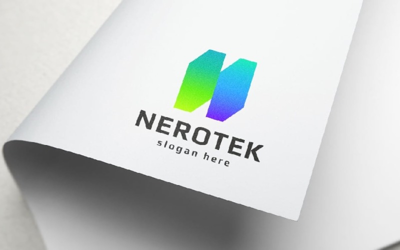 Nerotek Letter N Pro Logo #498223 - TemplateMonster