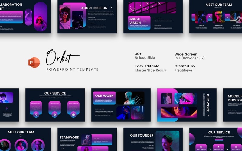 Orbit – Business PowerPoint Template - TemplateMonster