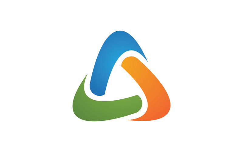 Triangle Logo concept icon vector design illustration template v.7