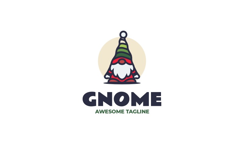 Gnome Simple Mascot Logo 56 #498795 - TemplateMonster