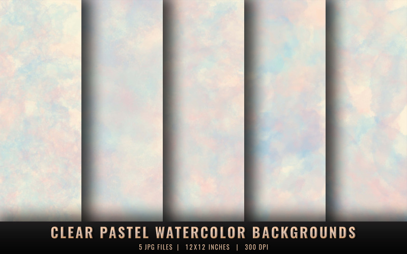 Clear Pastel Watercolor Backgrounds #498809 - TemplateMonster