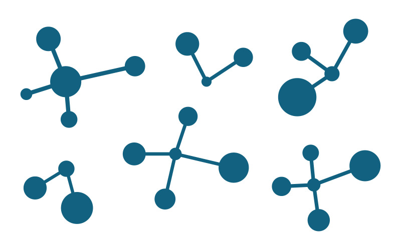 Molecule Meta Ball Icon Vector Design Template