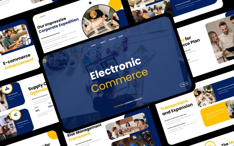 E-commerce - Présentation Powerpoint commerciale