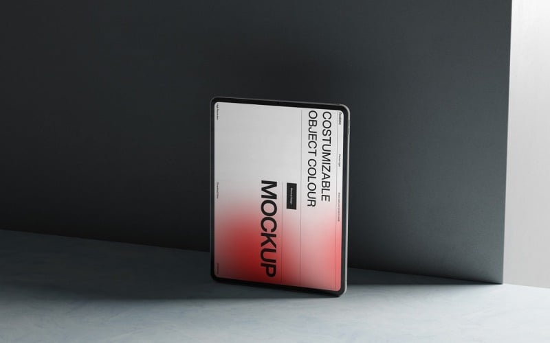 Minimal Floating Tablet Device Mockup - TemplateMonster